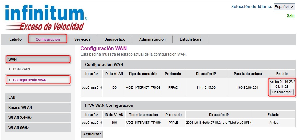 Asistencia Técnica Infinitum