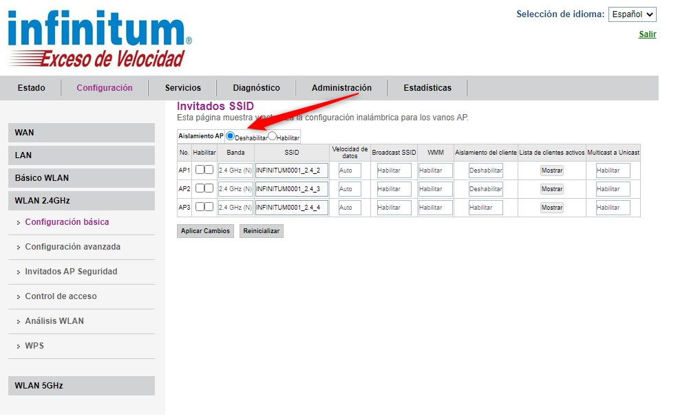 Asistencia Técnica Infinitum