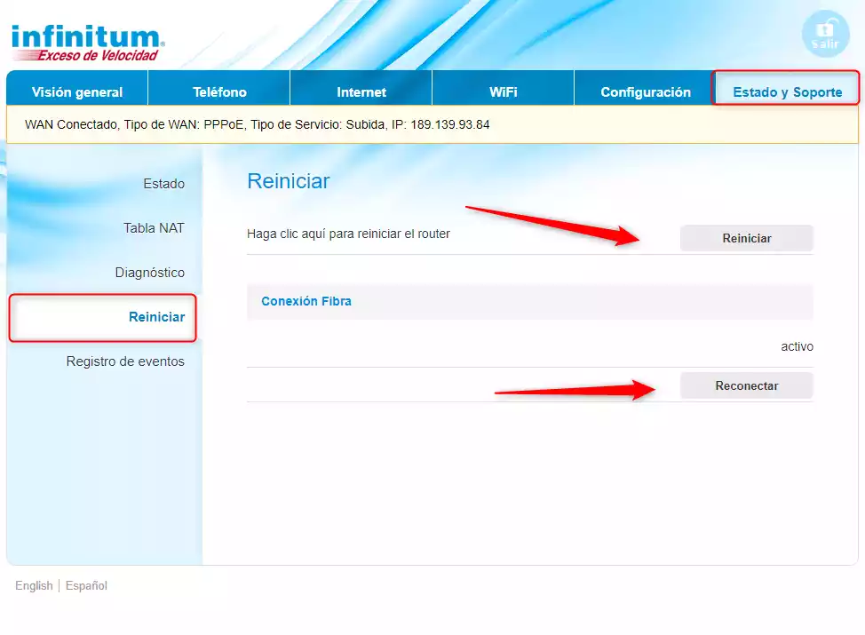 Asistencia Técnica Infinitum