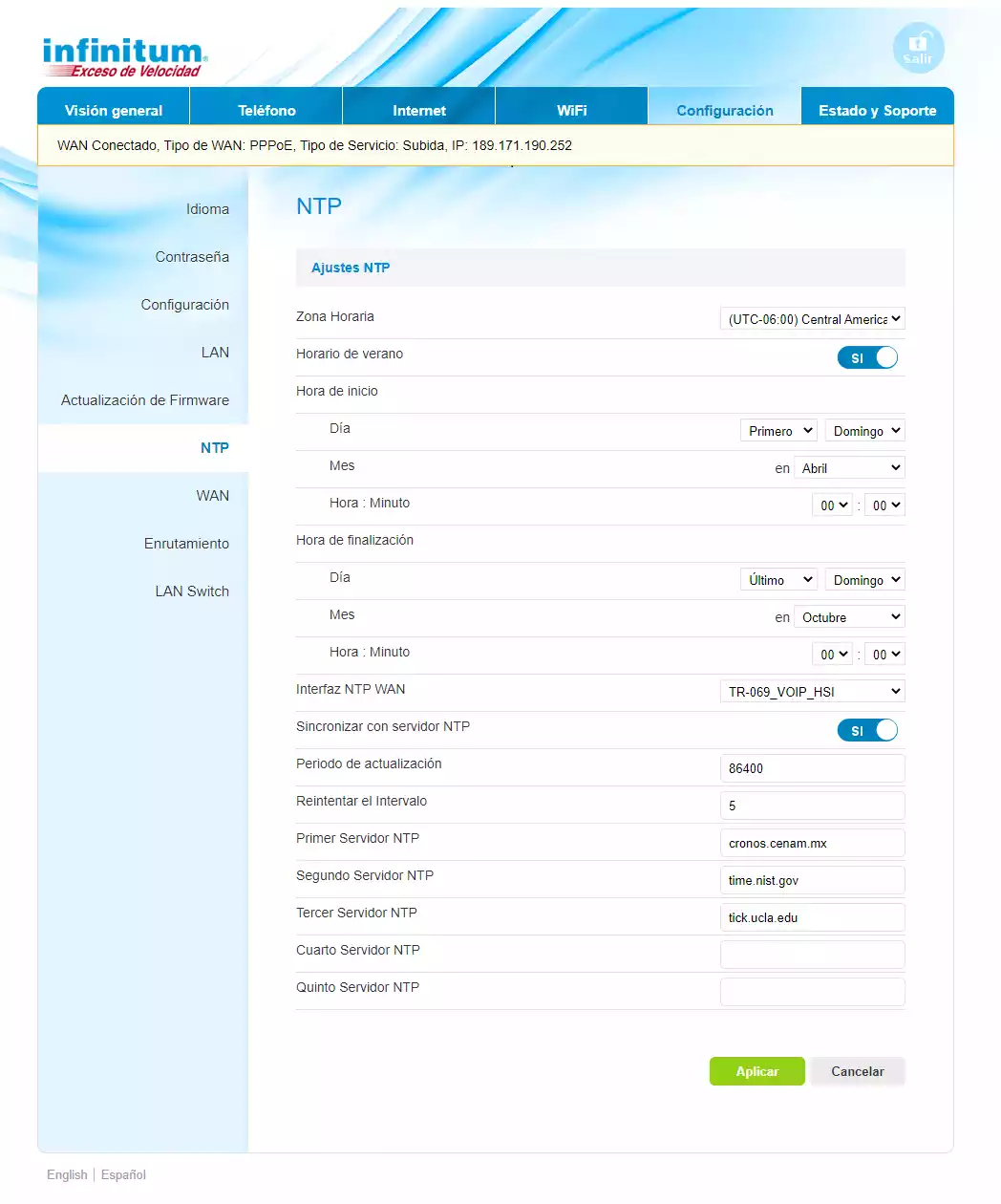 Asistencia Técnica Infinitum
