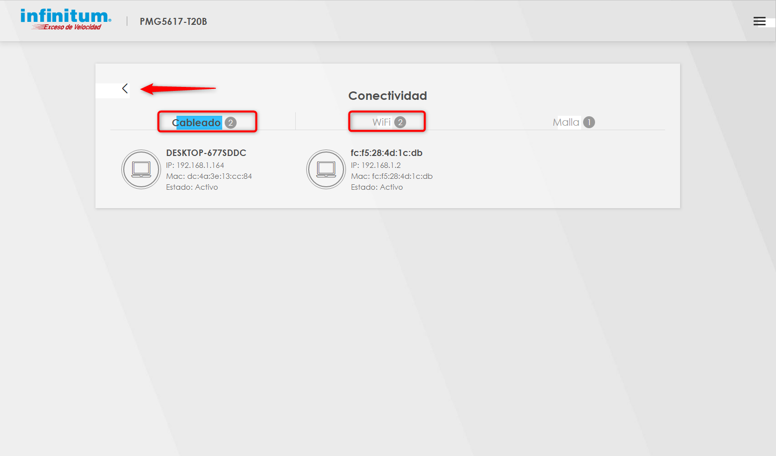 Asistencia Técnica Infinitum