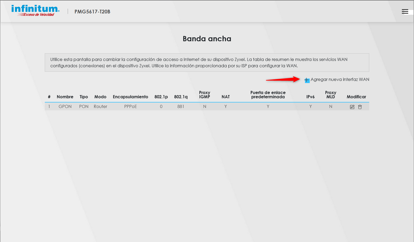 Asistencia Técnica Infinitum