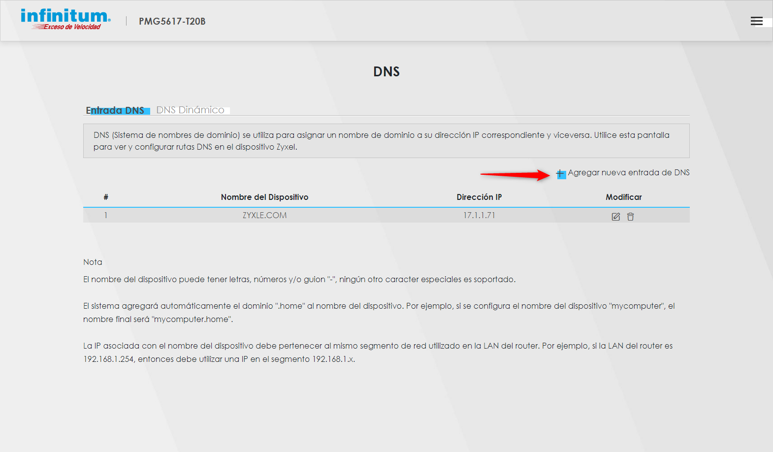 Asistencia Técnica Infinitum