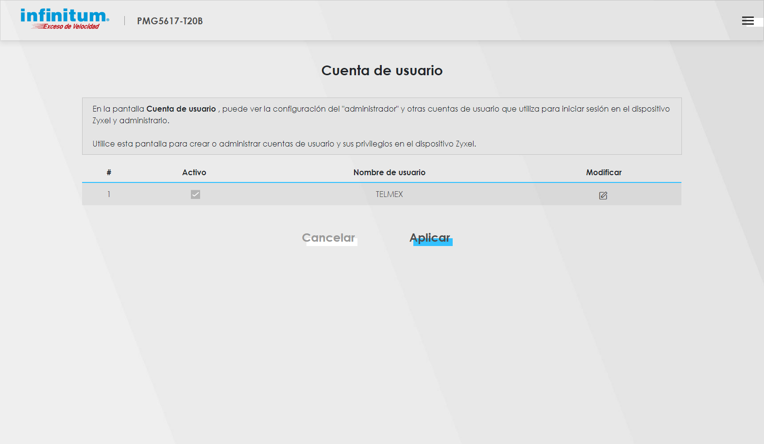 Asistencia Técnica Infinitum
